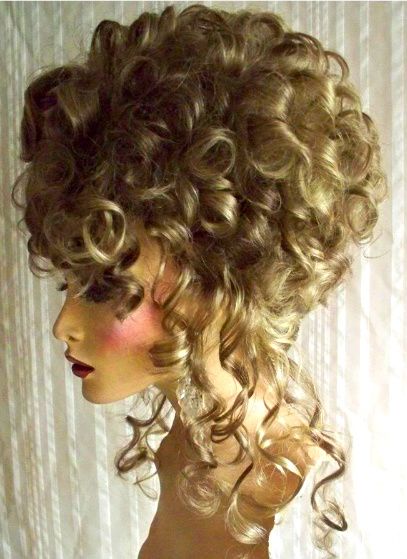 Drag Queen Wig Ash Blonde Curly Updo French Twist Ebay